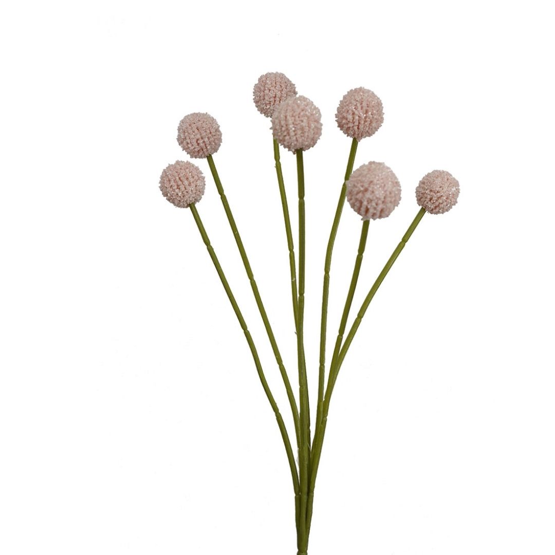 Artificial Billy Buttons Pink 62cm - Desflora