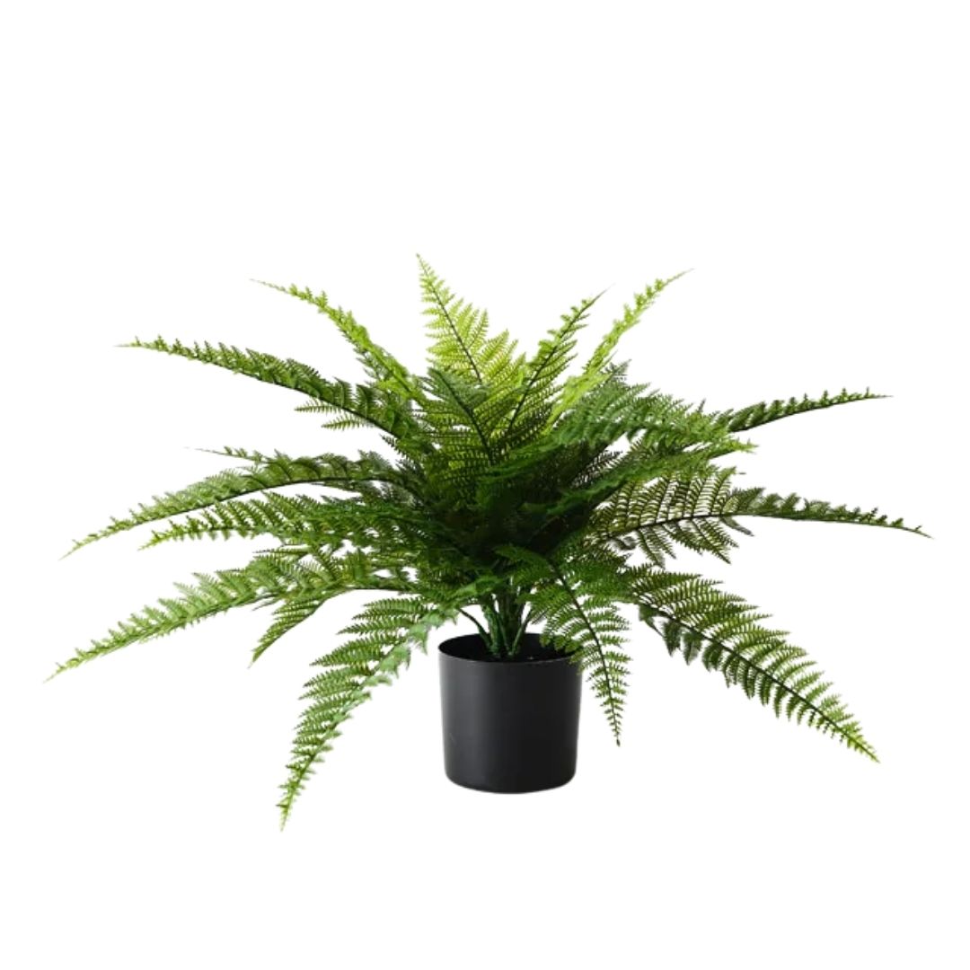 Artificial Leather Fern Plant 51cm - Desflora